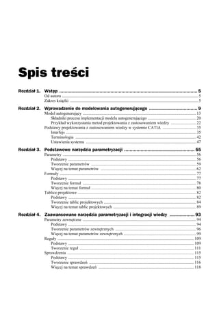 CATIA V5. Podstawy budowy modeli autogenerujących | PDF