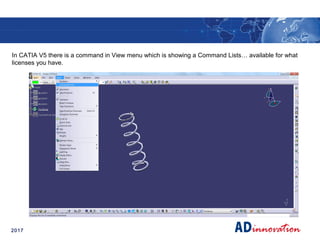 CATIA Commands Lists in 3DEXPERIENCE and V5 | PPT