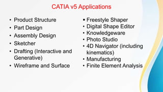 Catia sketcher workbench | PPTX