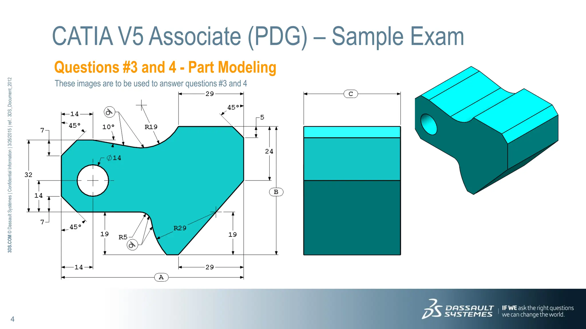 CATIA V5 Associate_Sample Exam-PDG(PART Design) | PDF