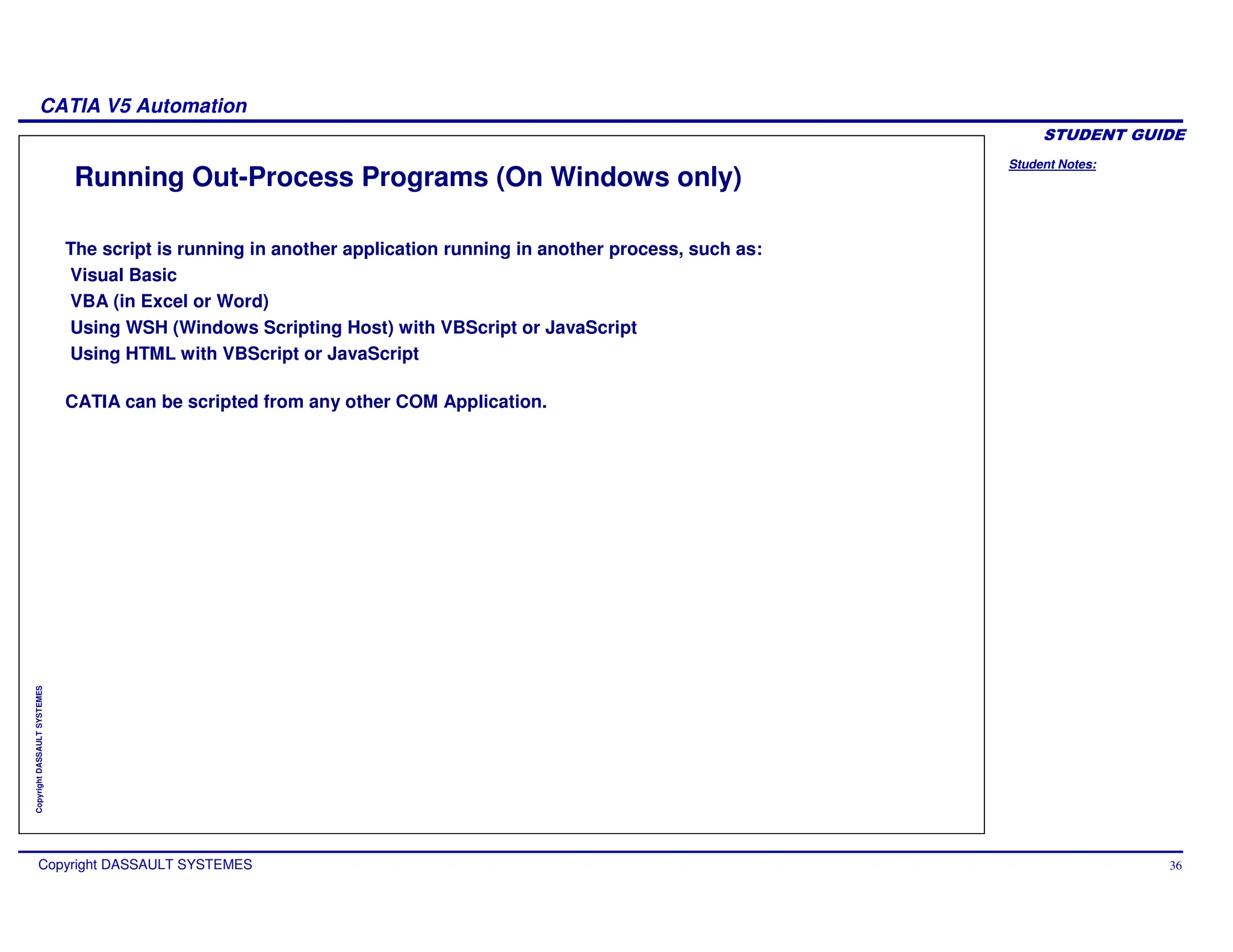 CATIA V5 Automation VB script.........pdf | Operating Systems | Computer Software and Applications