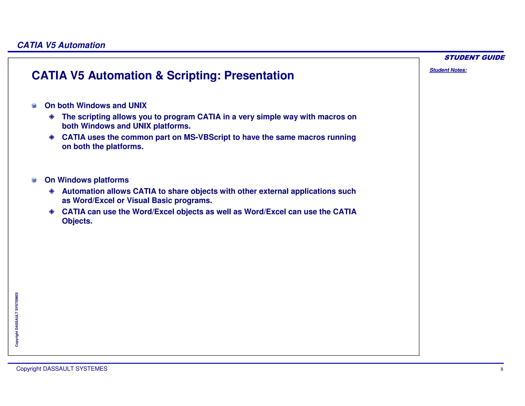 CATIA V5 Automation VB script.........pdf | Operating Systems | Computer Software and Applications