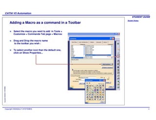 CATIA V5 Automation VB script.........pdf | Operating Systems | Computer Software and Applications