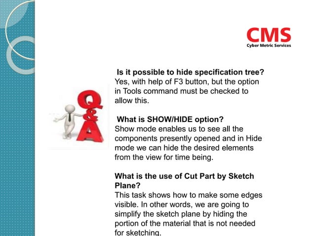 CATIA V5 Interview Questions & Answers CATIA V5 Interview Questions & Answers