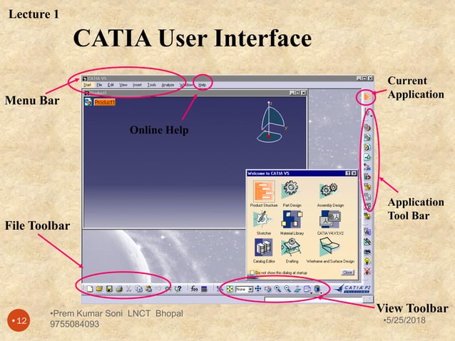 Catia v5 lecture notes | PDF