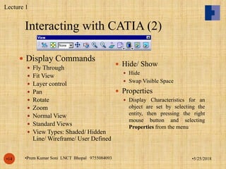 Catia v5 lecture notes | PPT