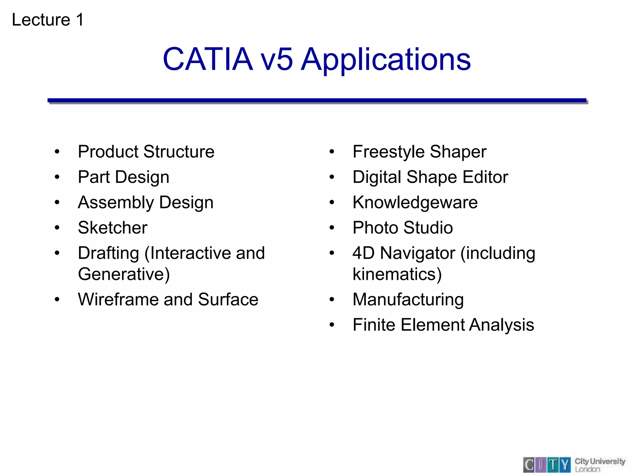 CATIA V5 Lectures.ppt