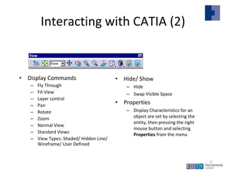 Catia v5 ppt md asif 7th sem | PPT