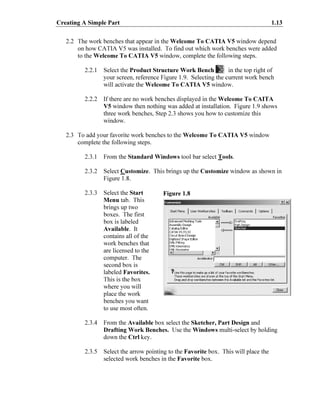 Catia v5 workbook | PDF