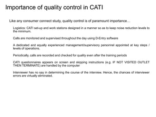 Cati credentials & budget presentation | PPT