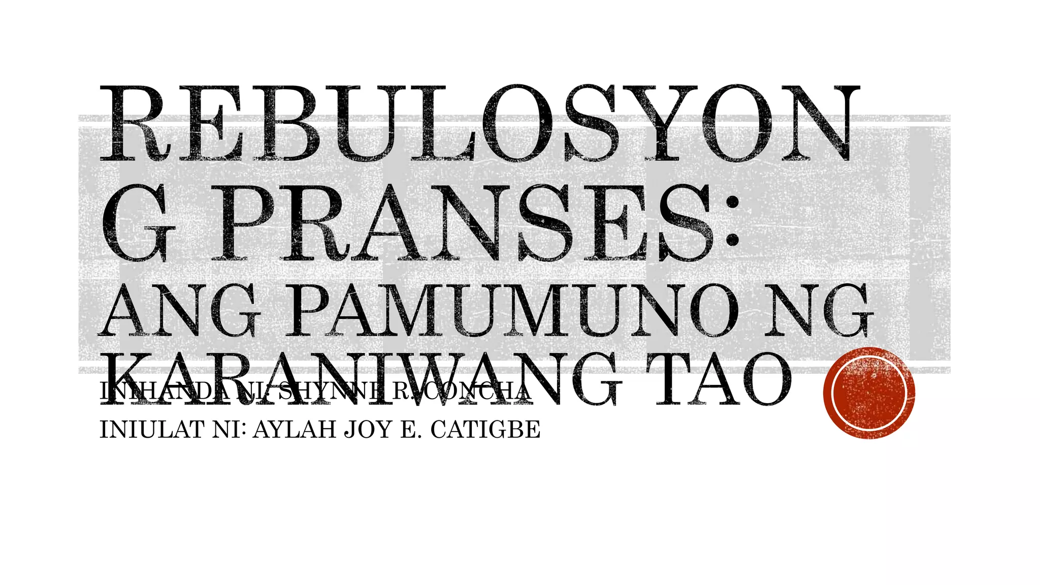 Rebolusyong pranses | PPT