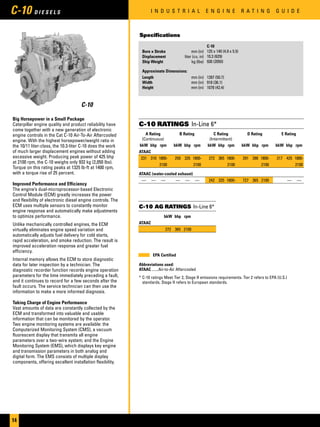 Cat industrial engines brochure | PDF