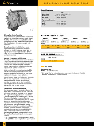 Cat industrial engines brochure | PDF