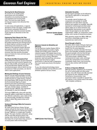 Cat industrial engines brochure | PDF