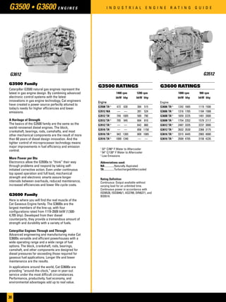 Cat industrial engines brochure | PDF