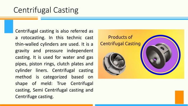 Different types of casting process and its application | PPTX ...