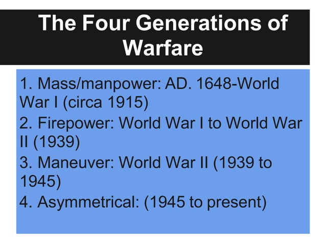 Catino pdf from ancient to modern war: An Overview of Fourth Generation ...