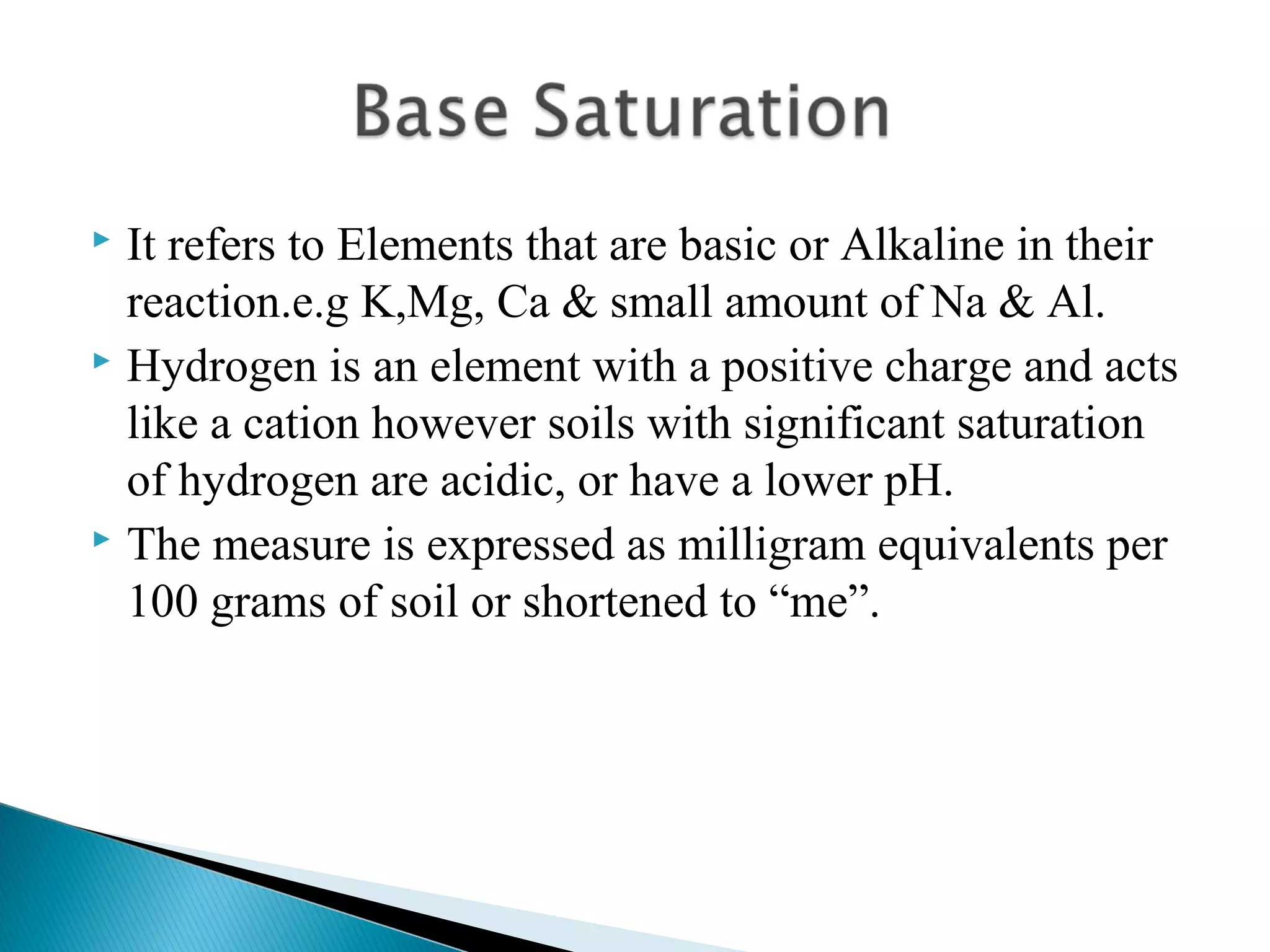 Cation exchange capicity and base saturation | PPT