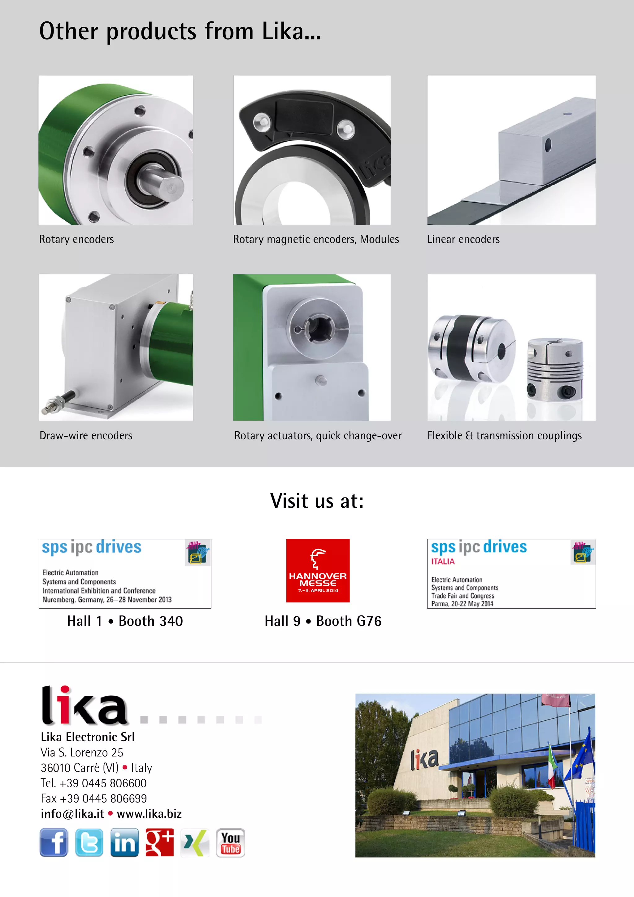 Lika EtherCAT encoders overview | PDF