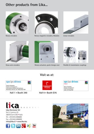 Lika EtherCAT encoders overview | PDF