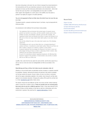 Cat litter strip-mining-environmental-issues kapush.org