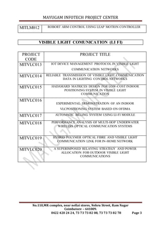 final year project center coimbatore | PDF