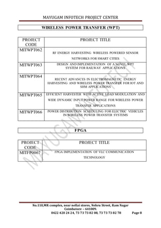 final year project center coimbatore | PDF