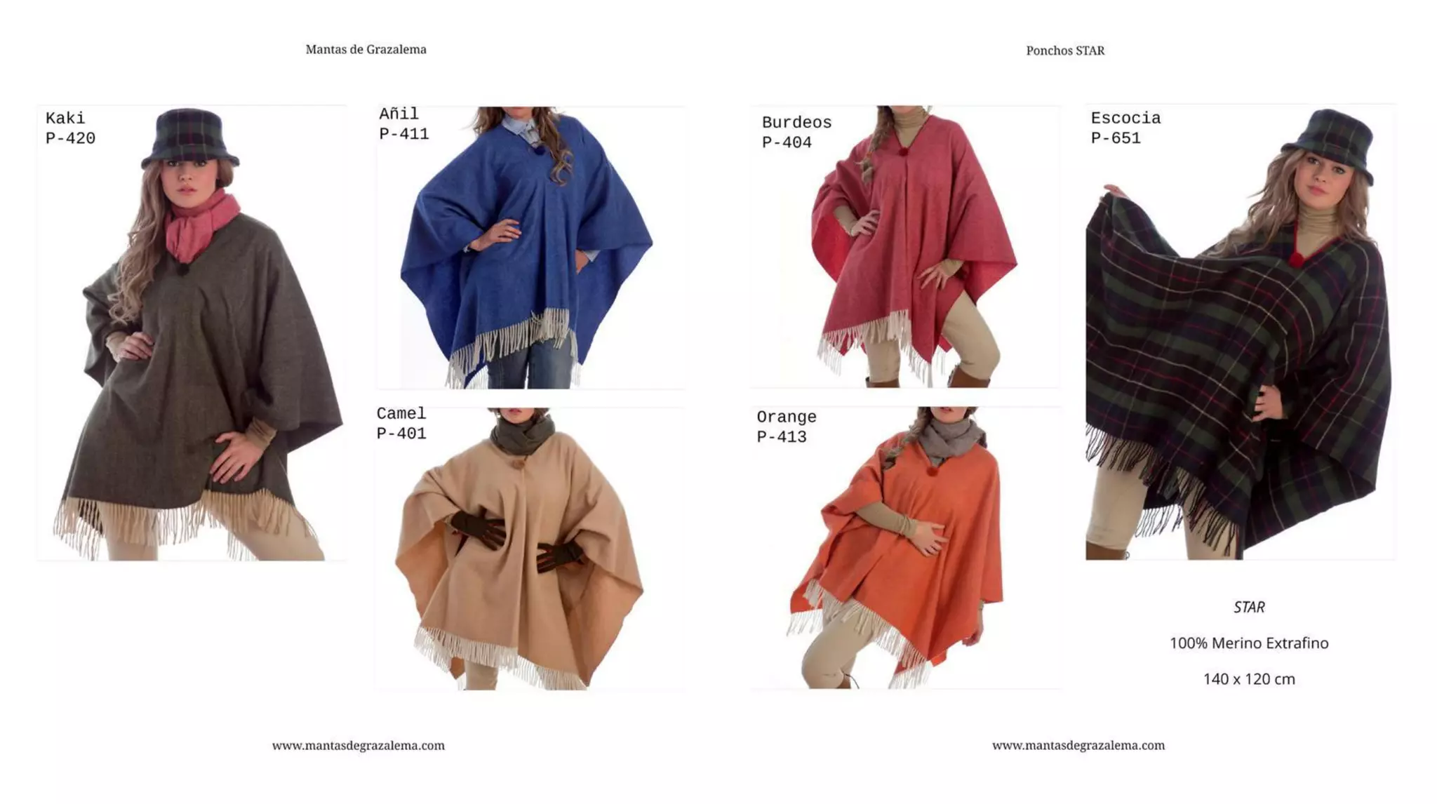 Catálogo de-capas-y-ponchos-de-lana | PDF