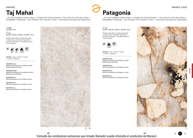 Catalogo General Marazzi Distirbuidor Oficial Amado Salvador Valencia | PDF