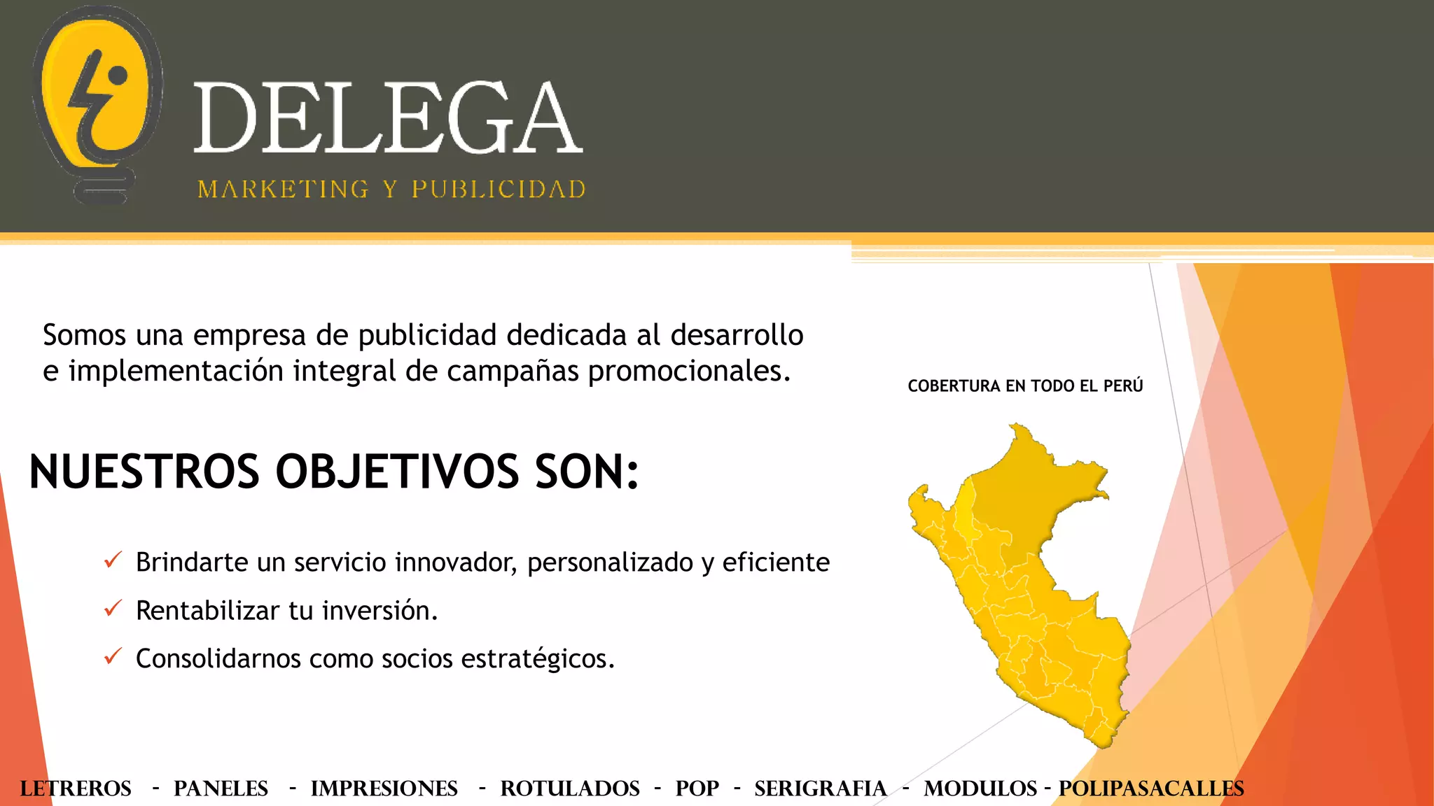 CATALOGO DE SERVICIOS DE DELEGA PERU | PDF | Business | Business and ...