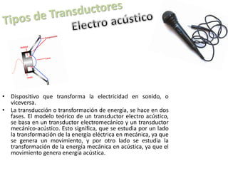 Catálogo de transductores y sensores | PPTX
