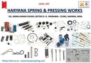 Springs, Screw and Clamps By Haryana Spring & Pressing Works. | PDF