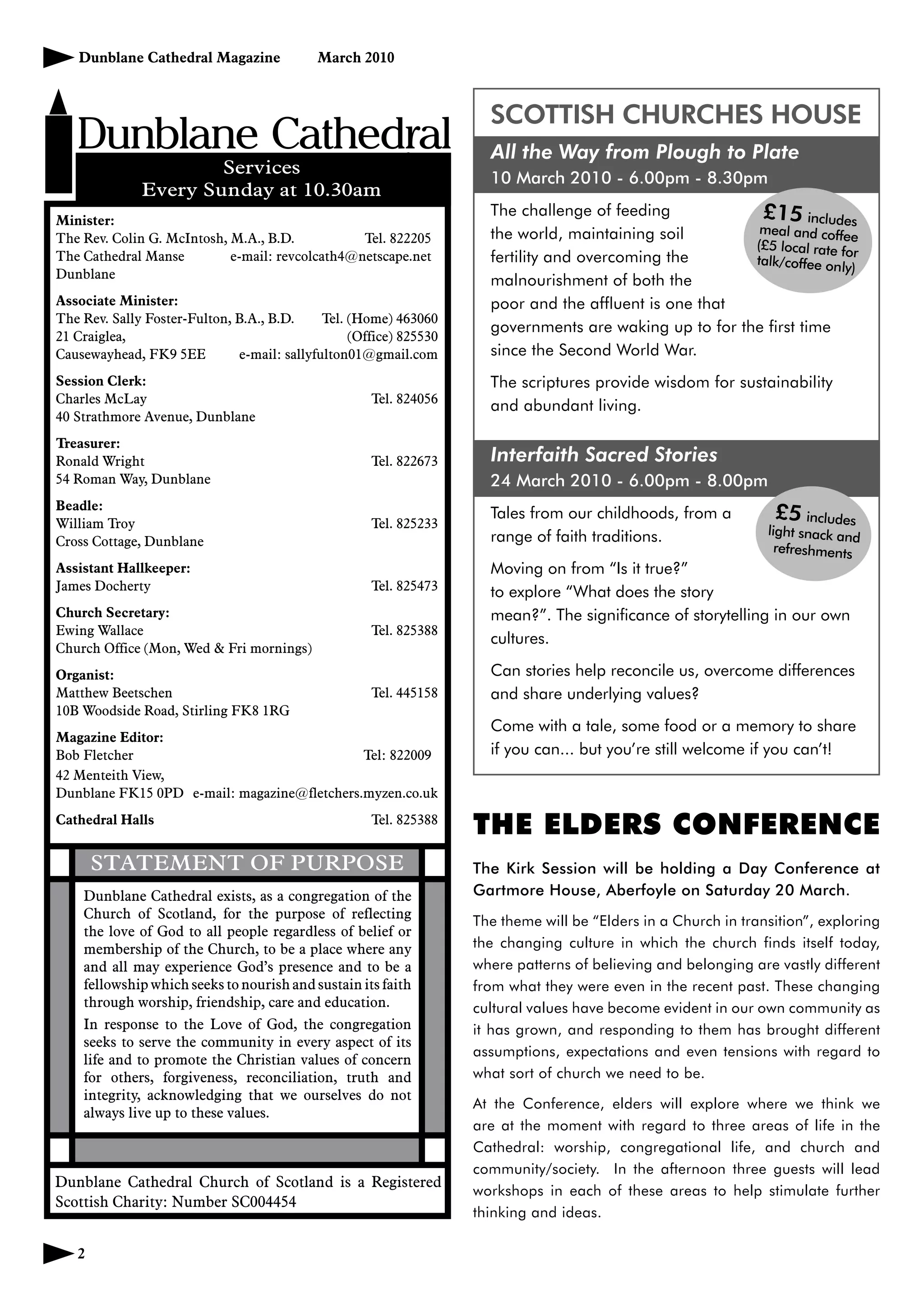 Dunblane Cathedral Magazine March 2010 | PDF