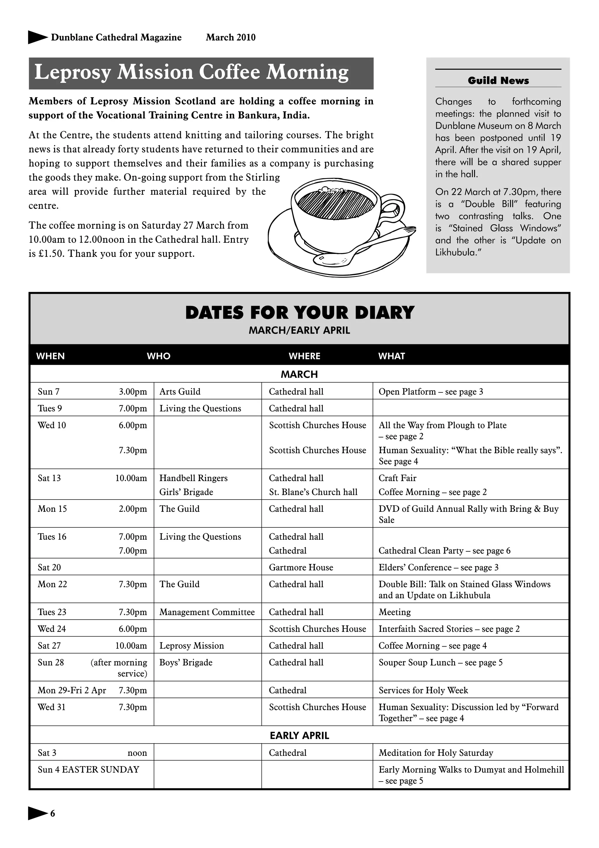 Dunblane Cathedral Magazine March 2010 | PDF