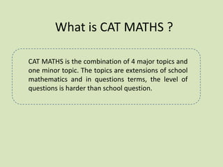 Cat maths | PPT