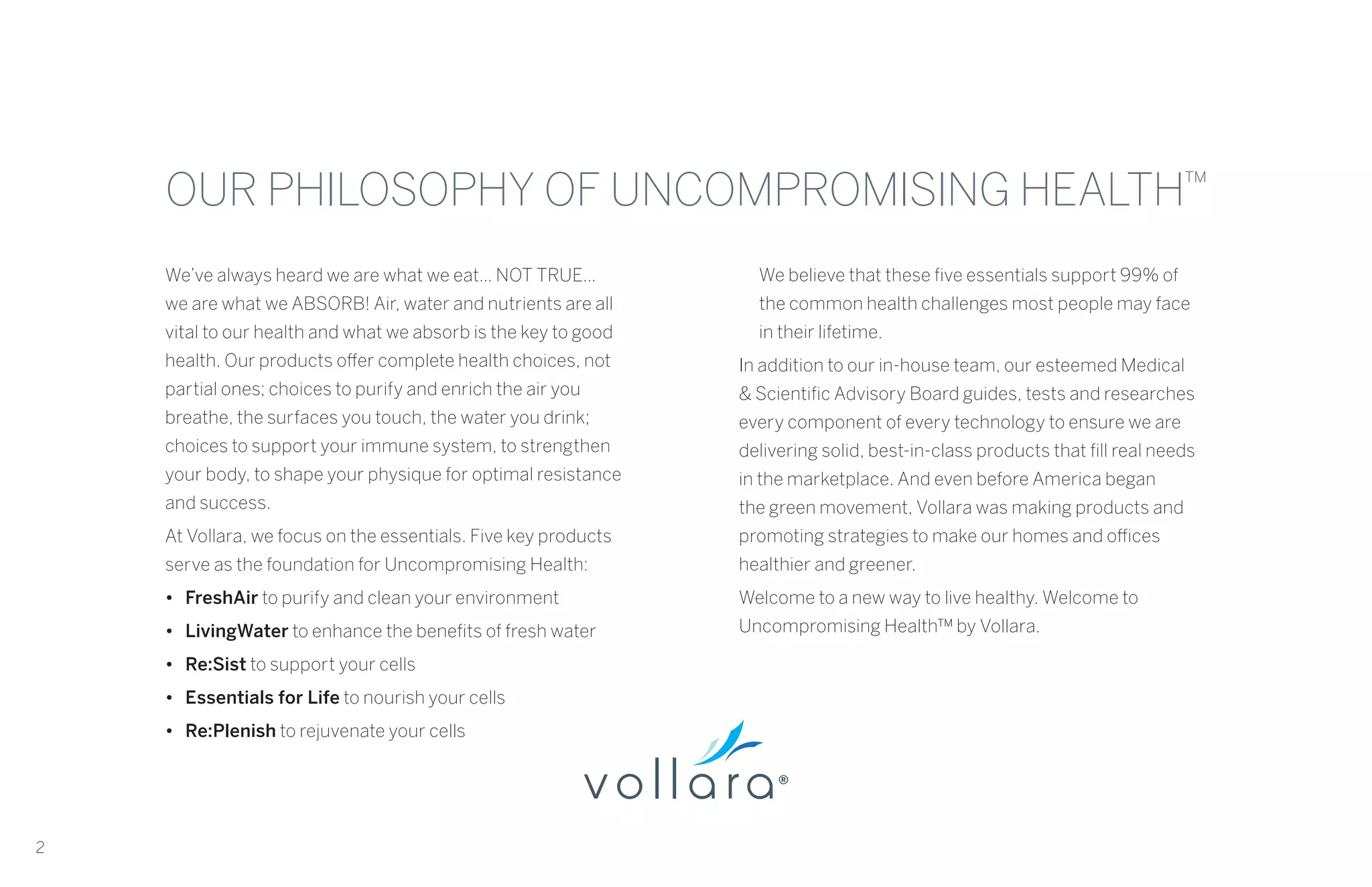 Vollara Nutritonal Catalog | PPT