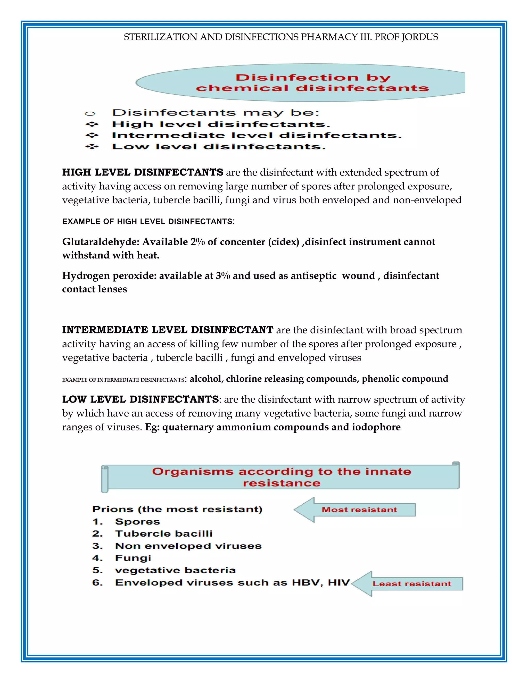 STERILISATION AND DISINFECTION QUESTIONS WITH ANSWERS | PDF