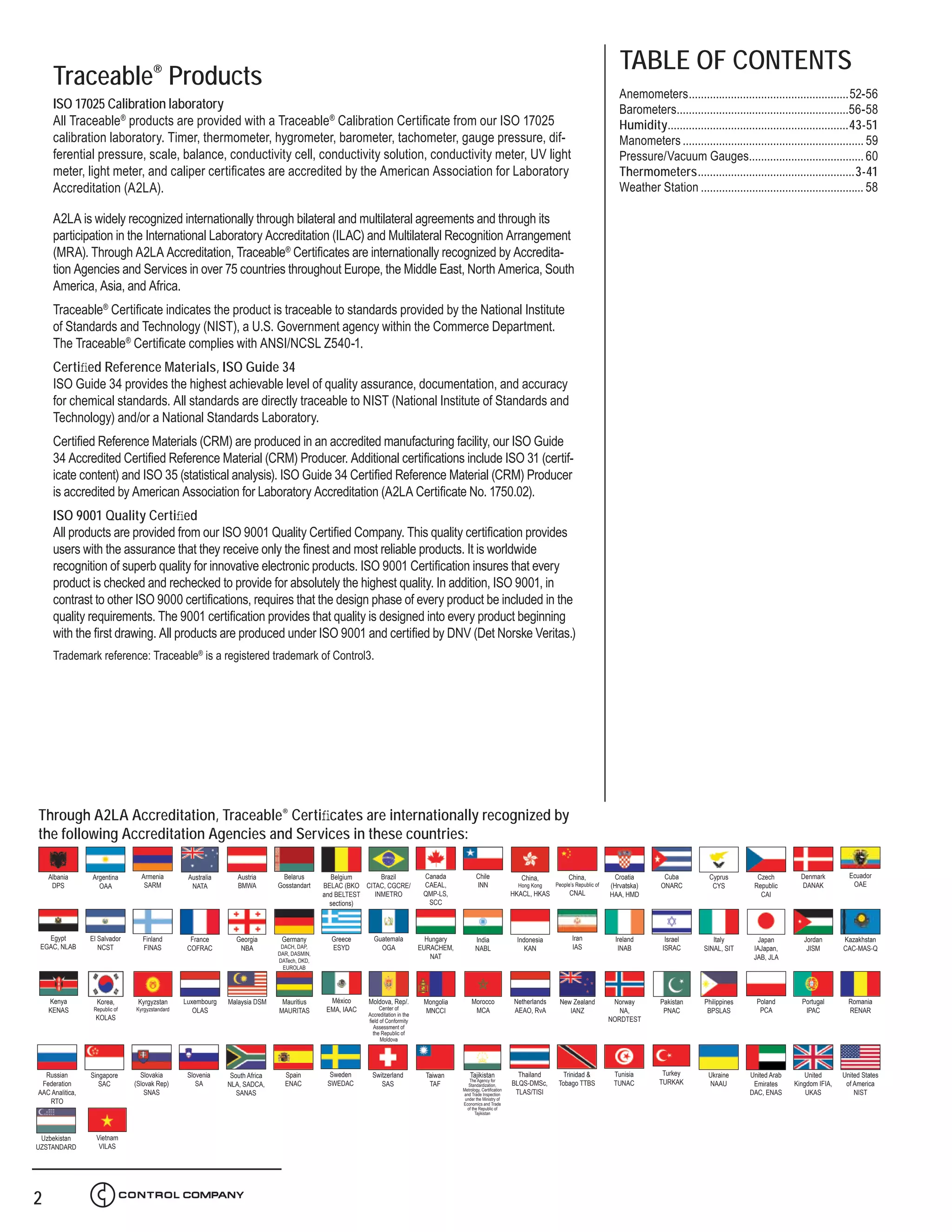 EBSO: CATALOGO CONTROL COMPANY - TERMOMETROS-HIGROMETROS | PDF | South ...