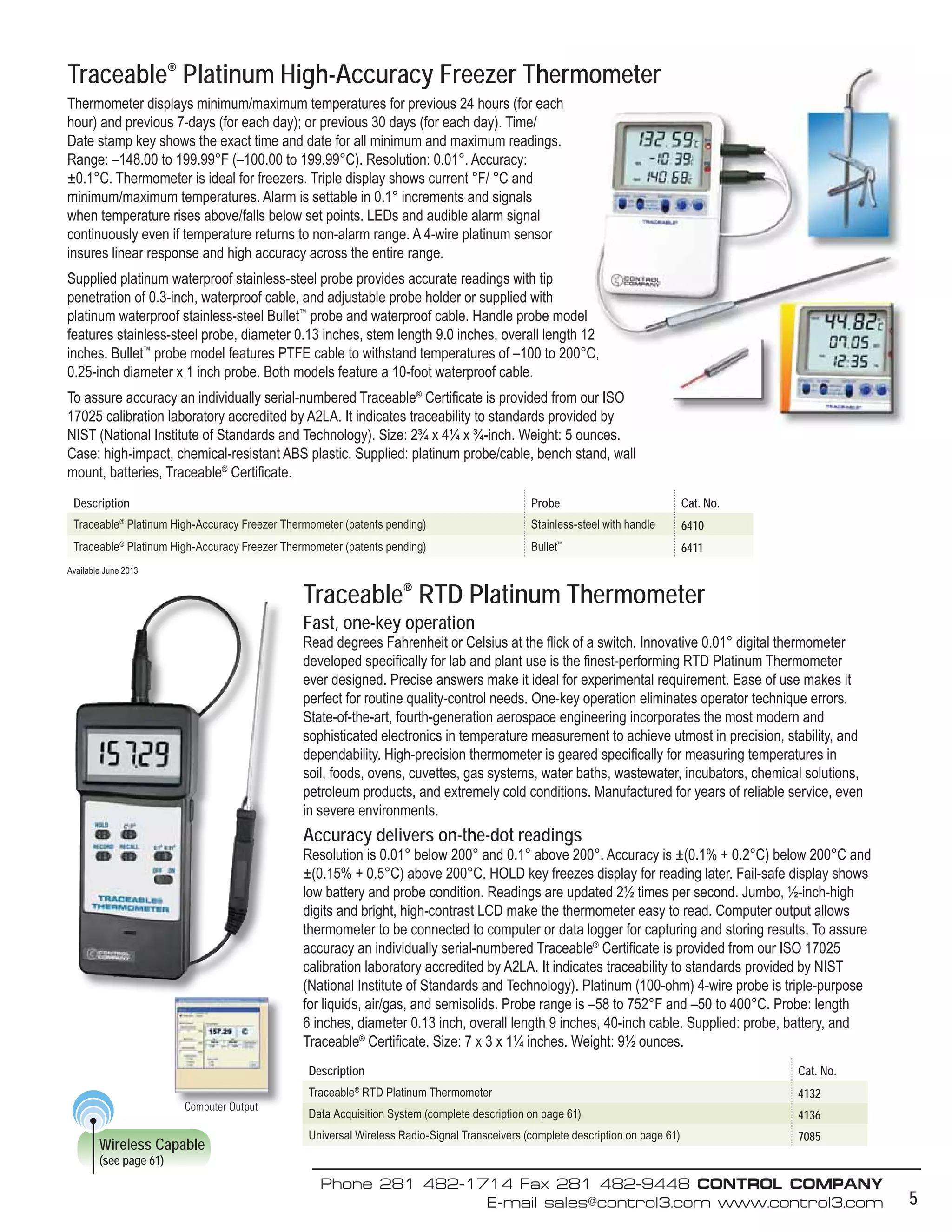 EBSO: CATALOGO CONTROL COMPANY - TERMOMETROS-HIGROMETROS | PDF | South America Travel | Travel ...