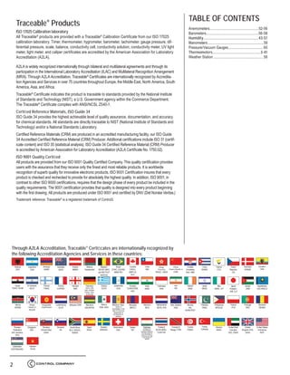 EBSO: CATALOGO CONTROL COMPANY - TERMOMETROS-HIGROMETROS | PDF
