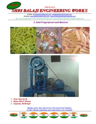 Catolog shri balaji engineering works | PDF