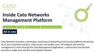 Inside the Cato Networks Management Console | PPTX