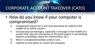 Corporate Account Takeover (CATO) | PPTX
