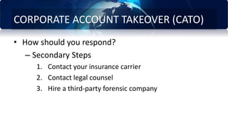 Corporate Account Takeover (CATO) | PPTX