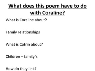 Catrin – gillian clarke | PPT | Poetry | Books and Literature