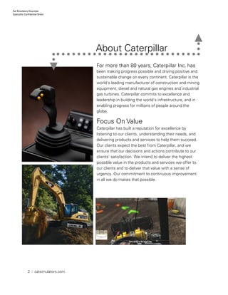Cat Simulators Sales Overview 2011 Solutions Duke | PDF
