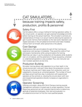 Cat Simulators Sales Overview 2011 Solutions Duke | PDF
