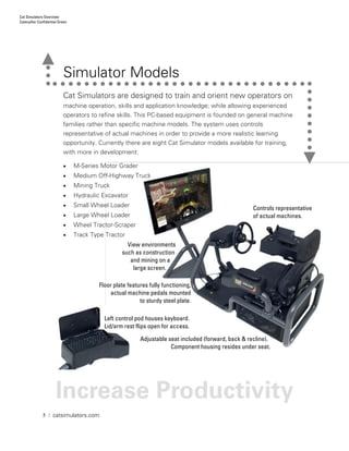 Cat Simulators Sales Overview 2011 Solutions Duke | PDF