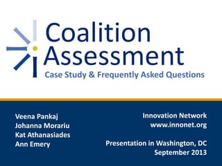 Coalition Assessment: Case Study and Frequently Asked Questions | PPT