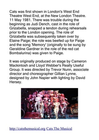 Cats the musical | PDF